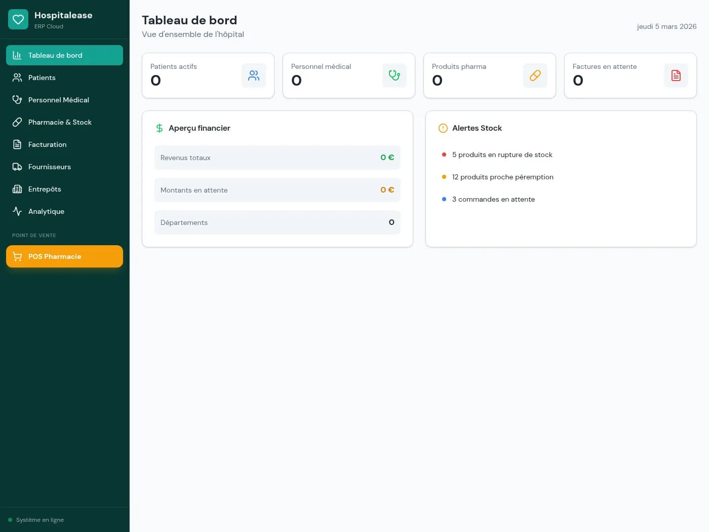 Hospitalease ERP Cloud