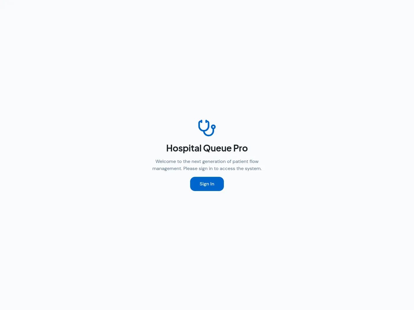 Hospital Queue Pro