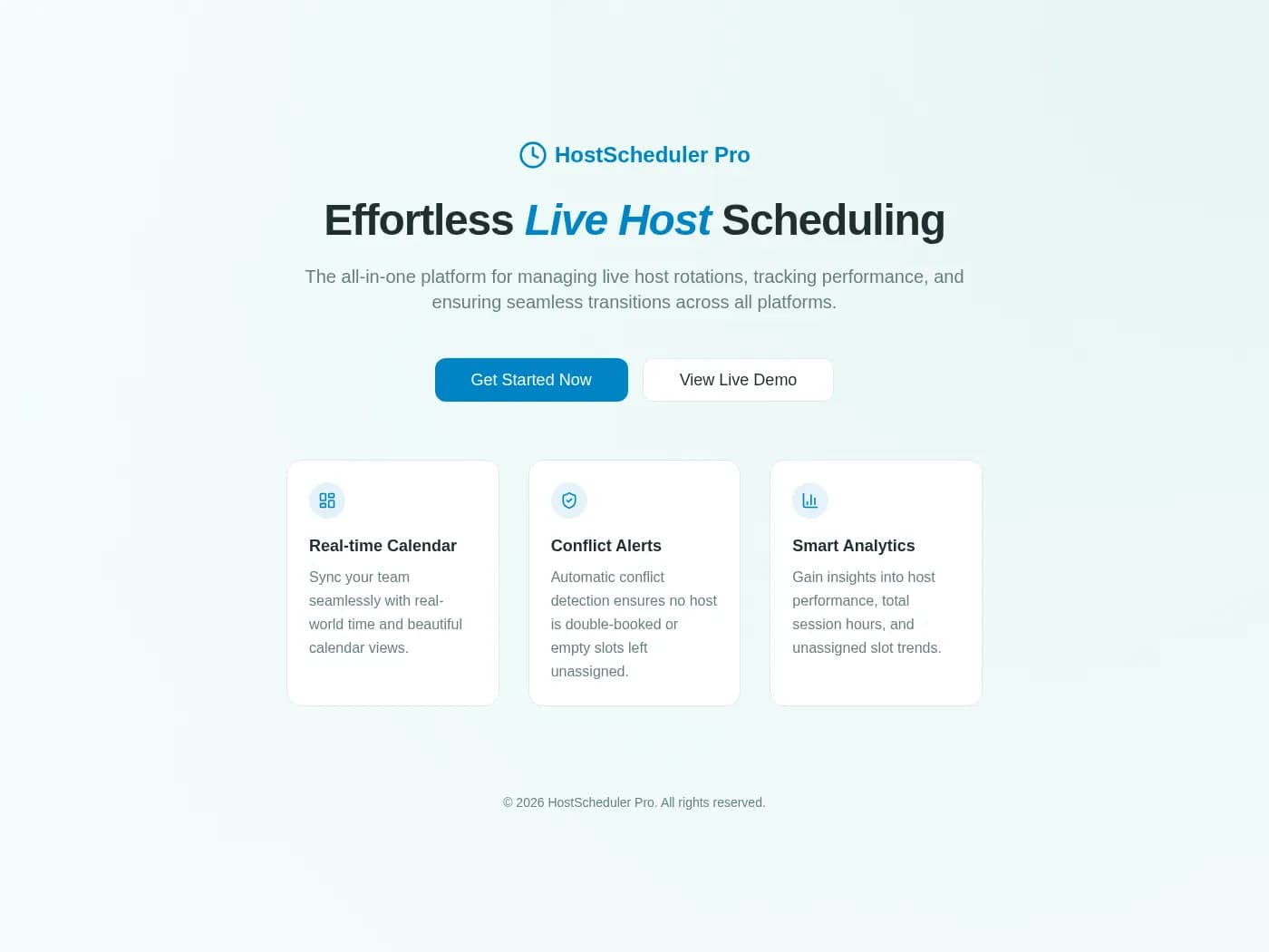 Host Scheduler Pro