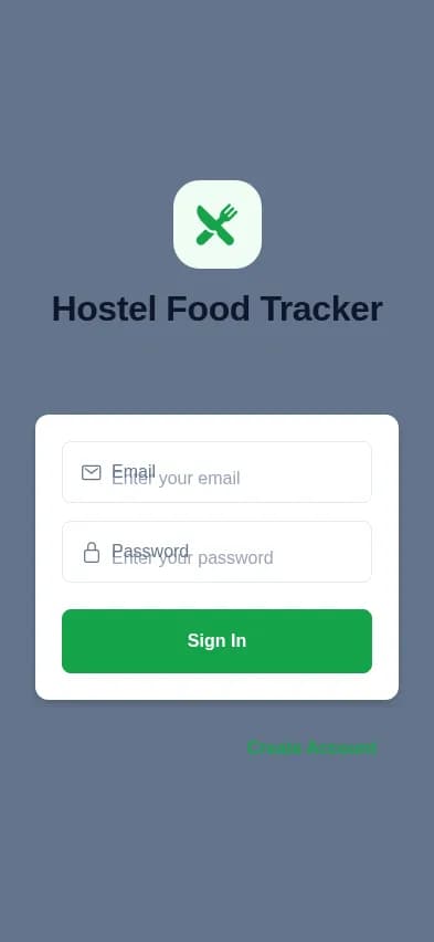 Hostel Food Tracker