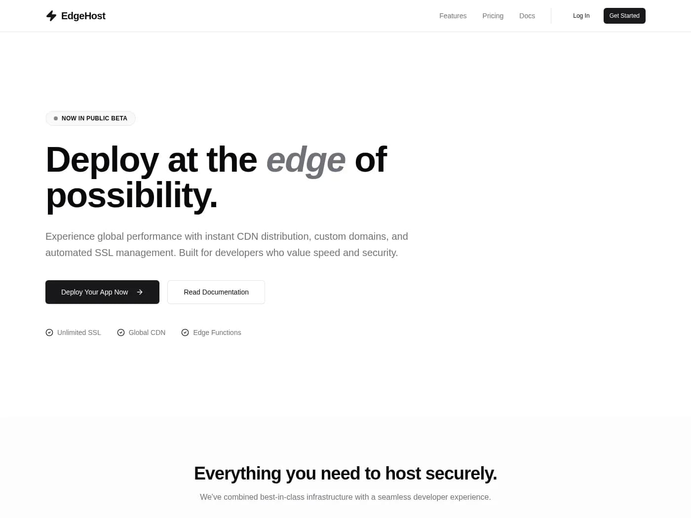 EdgeHost Platform