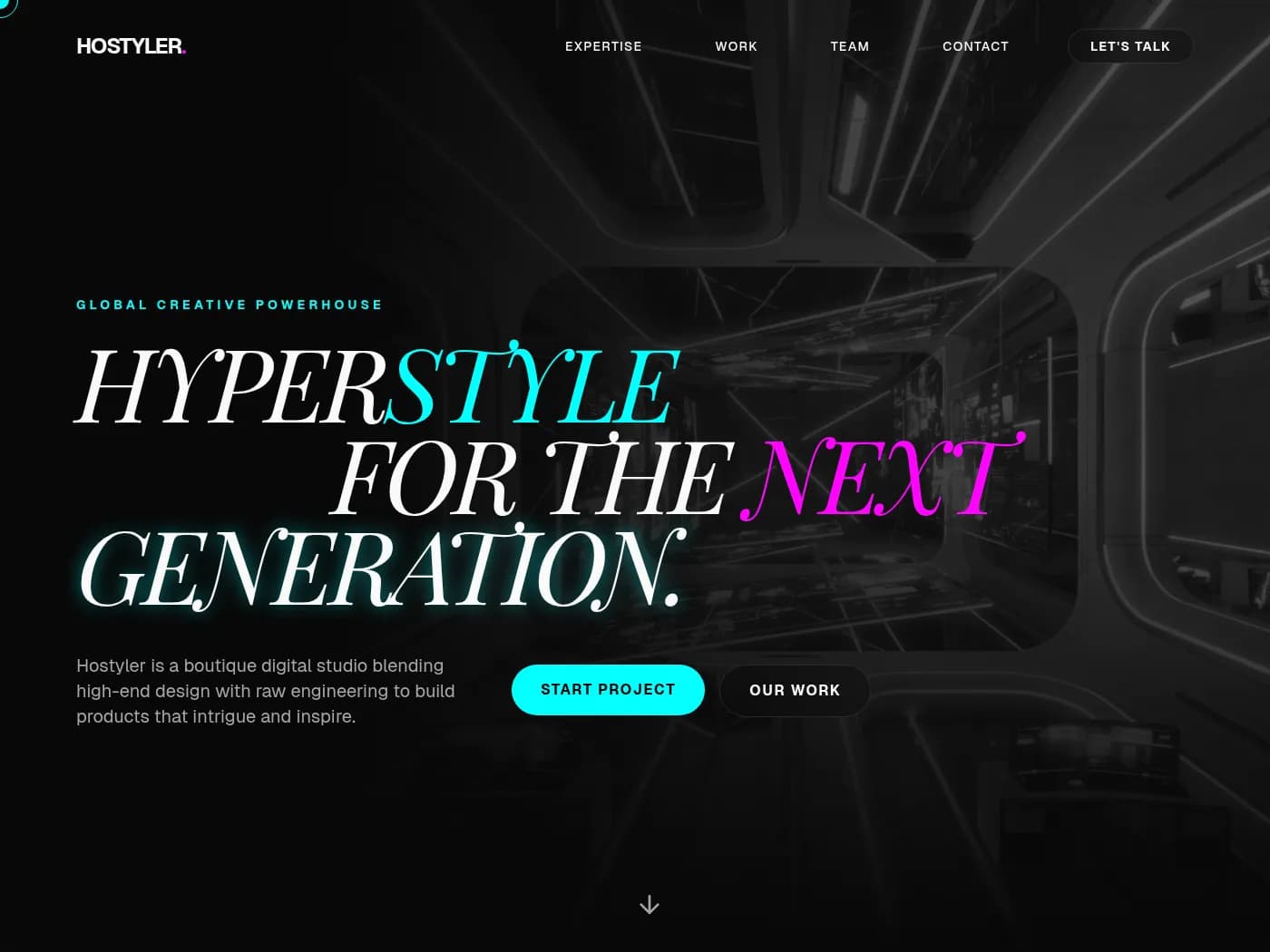 Hostyler Studio Landing