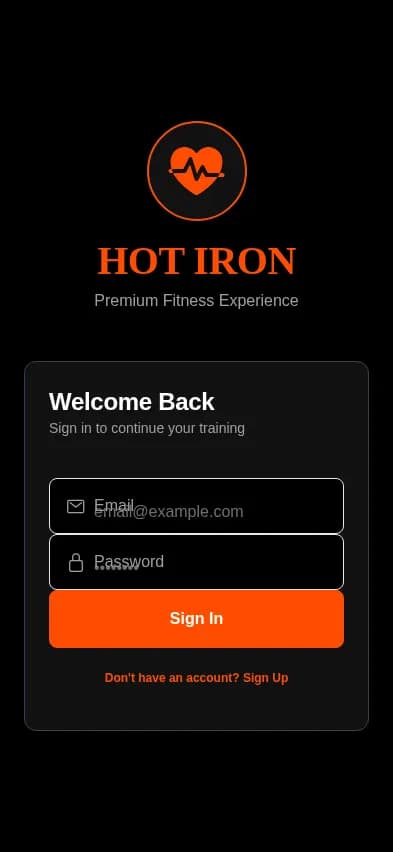 Hot Iron Fitness App