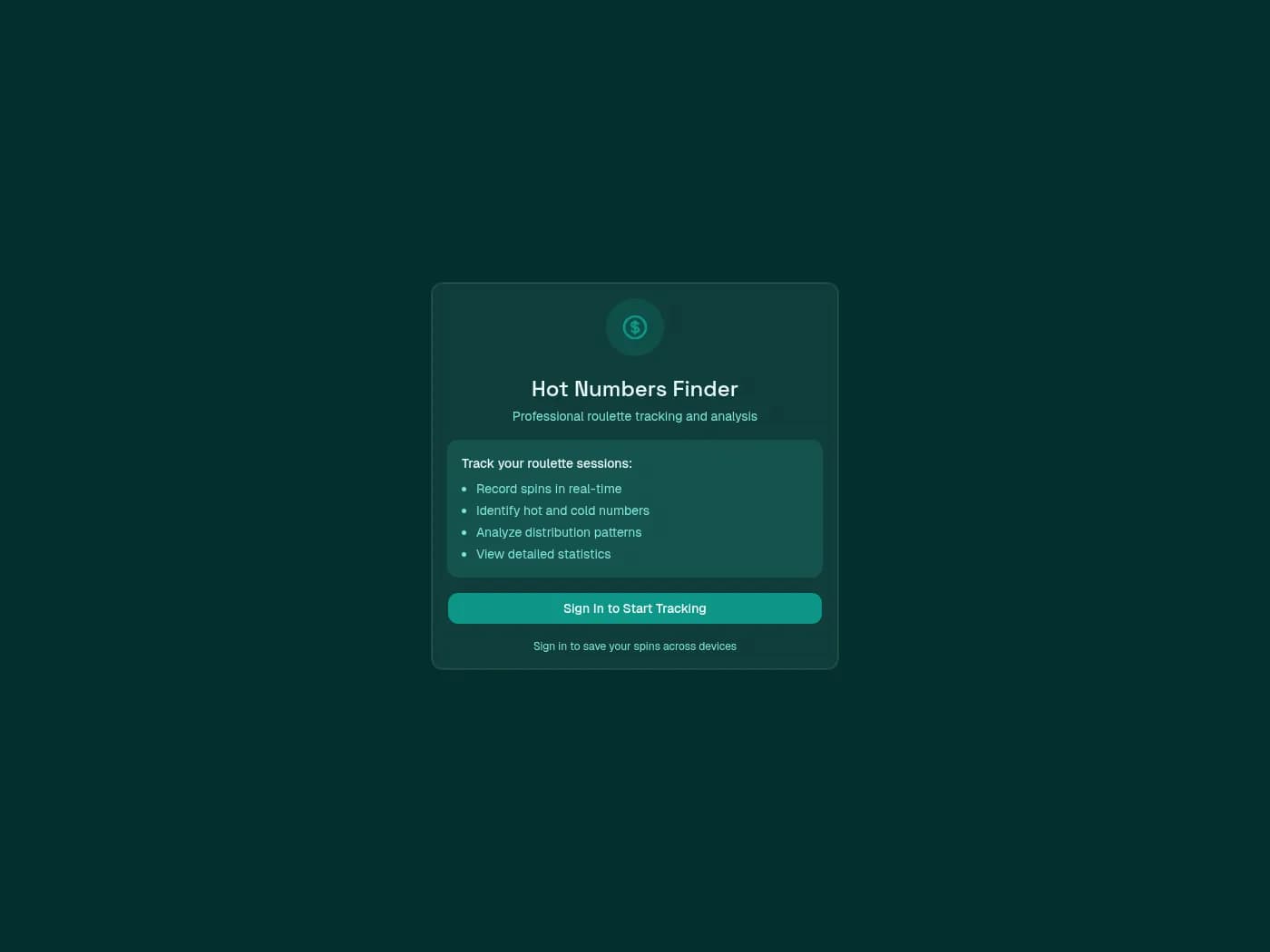 Hot Numbers Finder