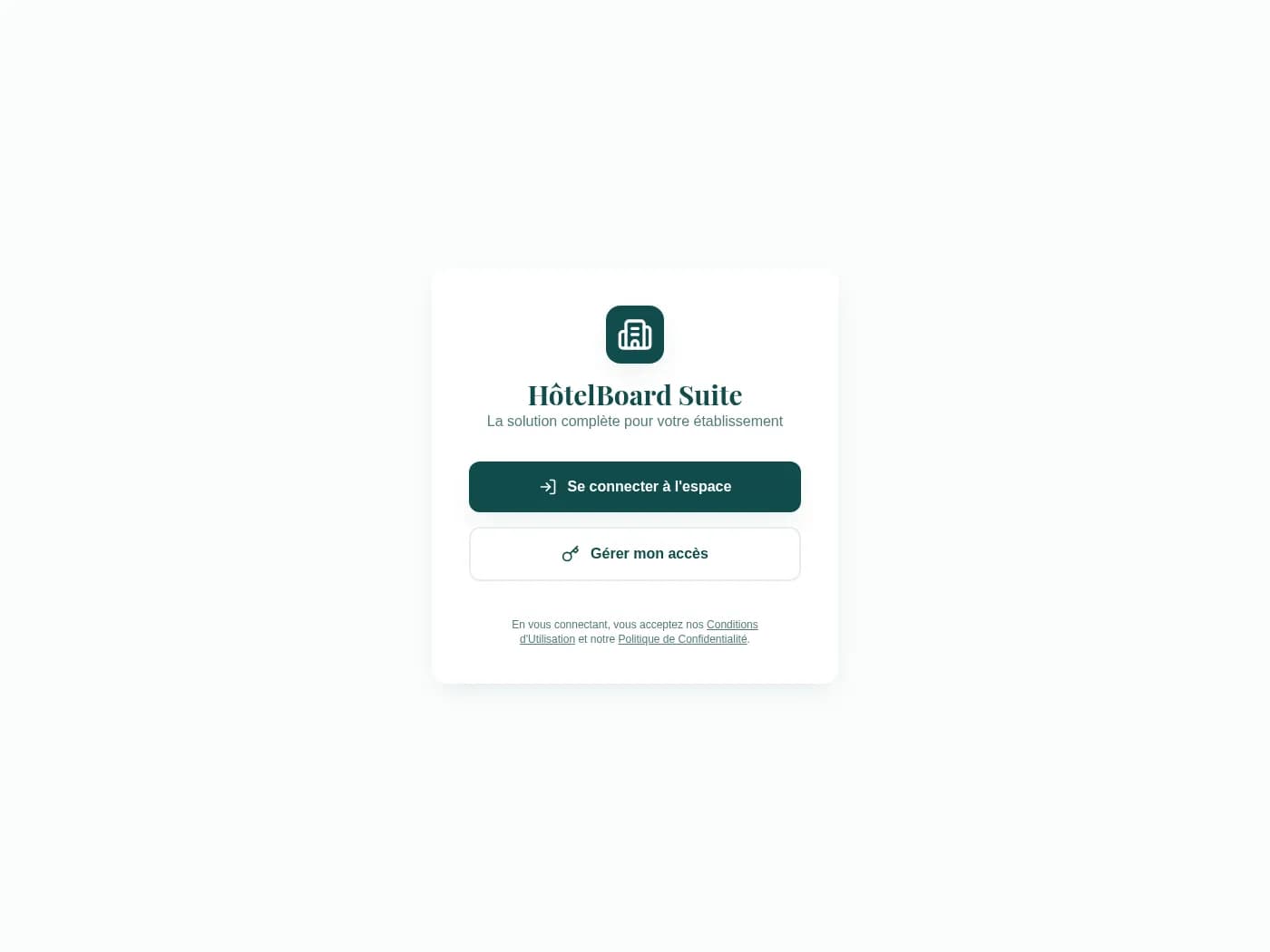 HôtelBoard Suite