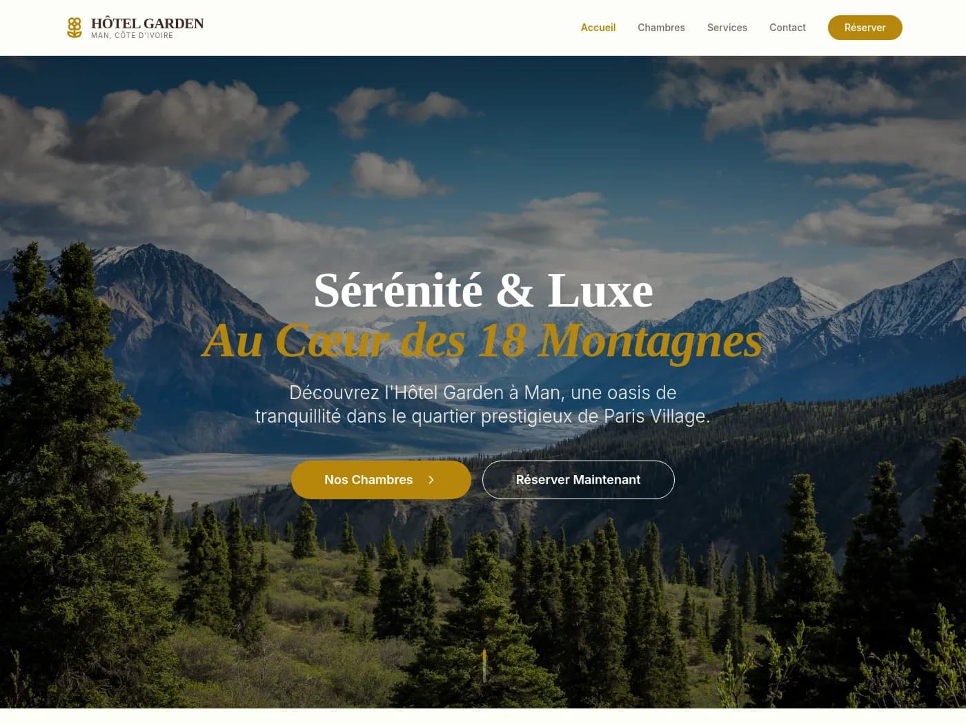 Hôtel Garden Website