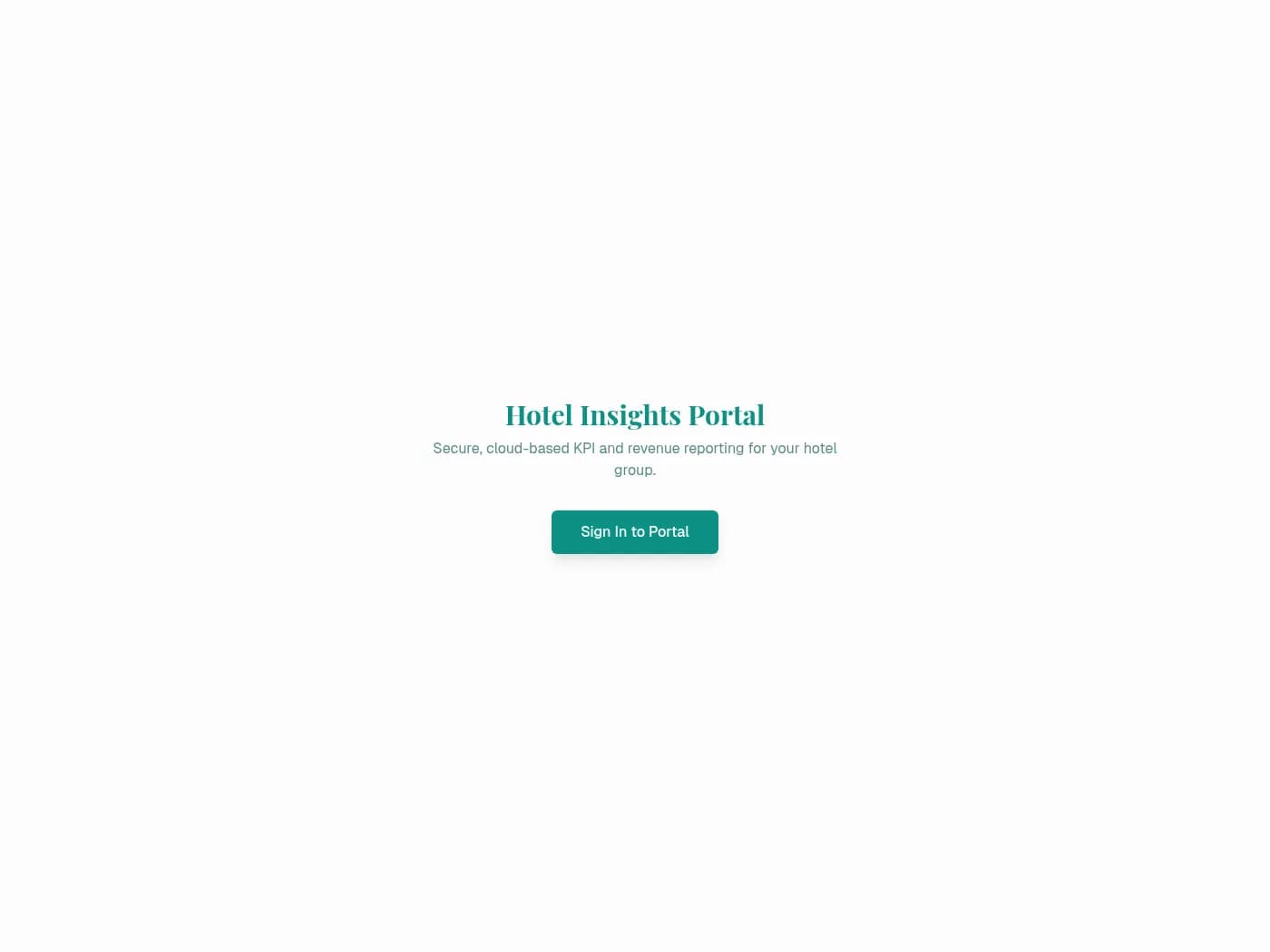 Hotel Insights Portal
