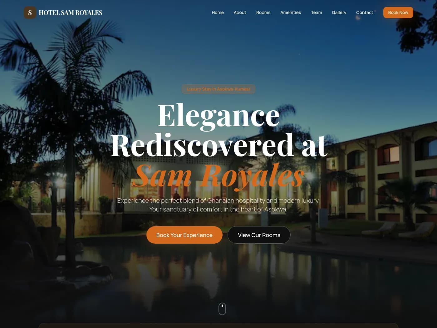 Hotel Royales Webpage
