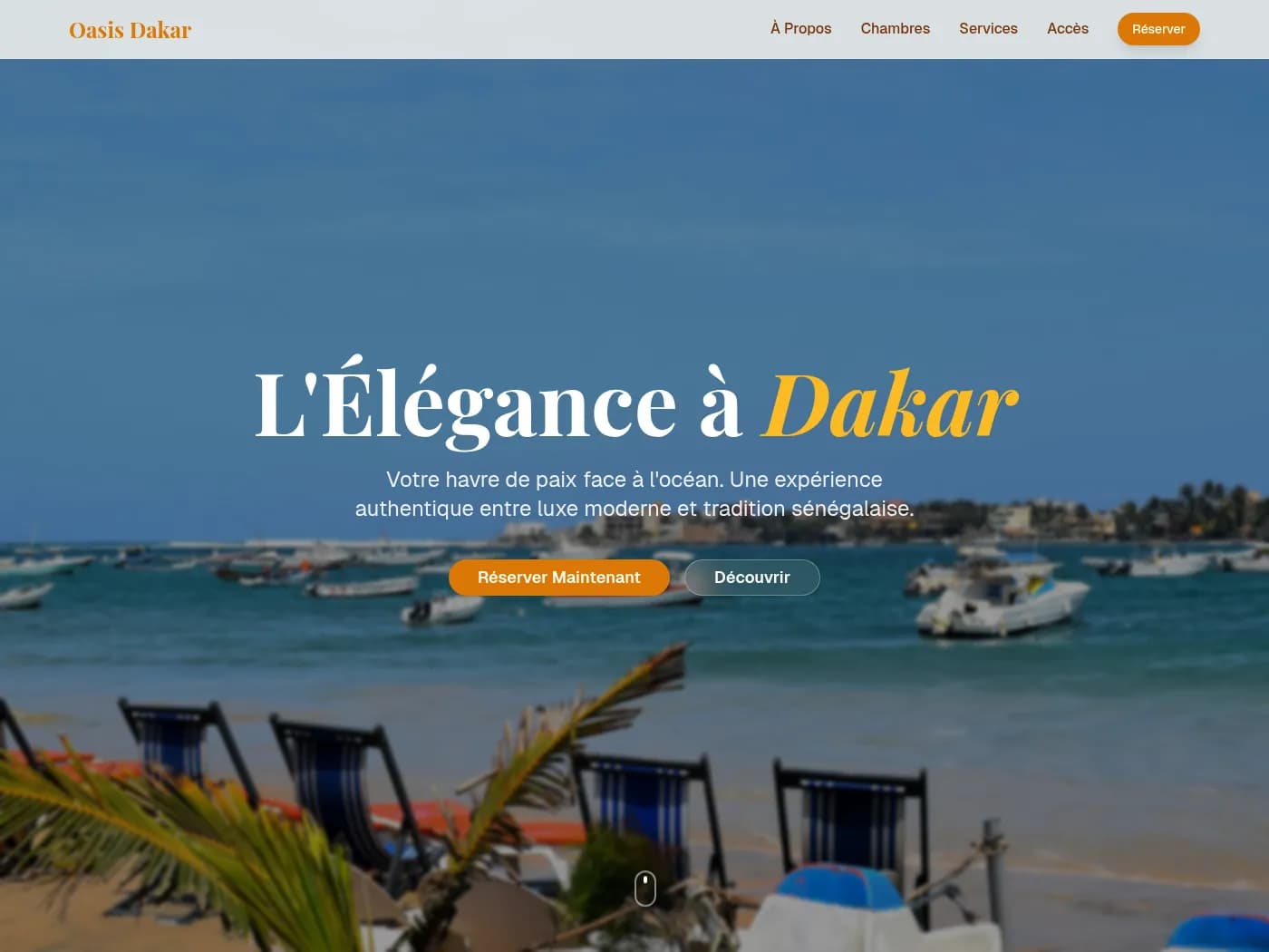 Bienvenue CHEZ VOUS, Chambre d'hôte Dakar