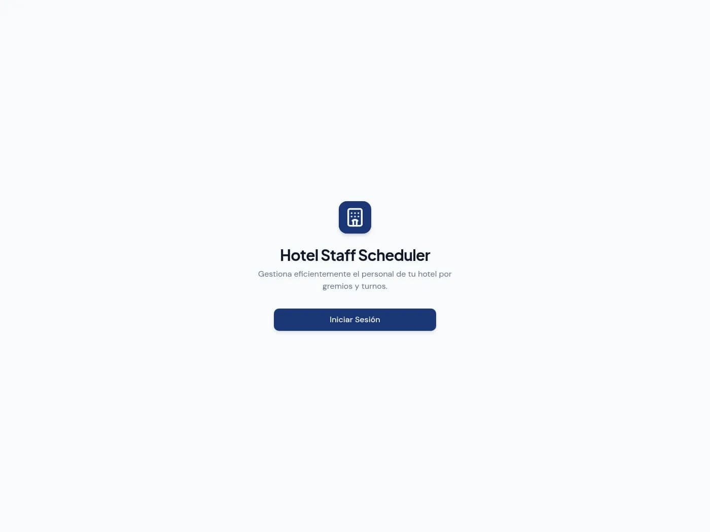 Hotel Staff Scheduler