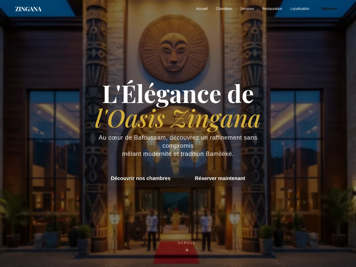 Hôtel Oasis Vitrine
