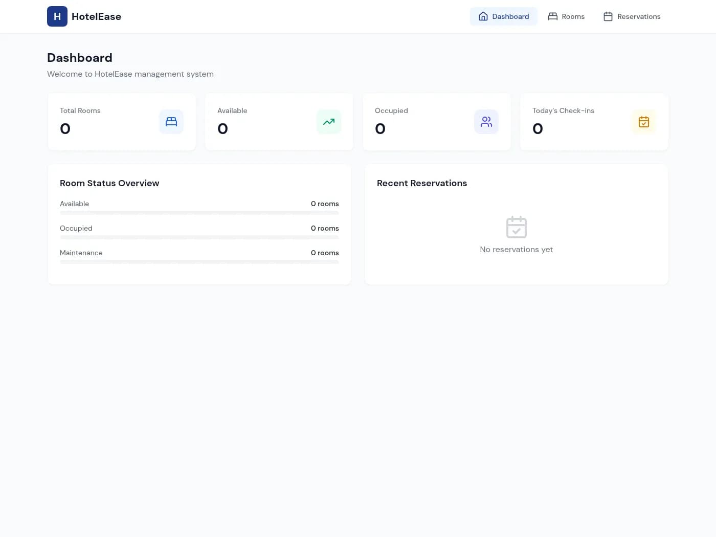 HotelEase Web System