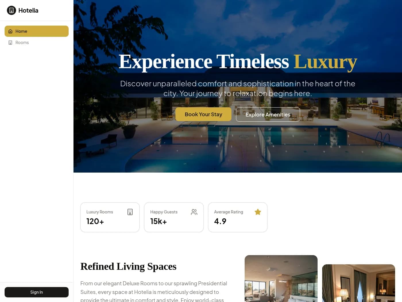 Hotelia Booking Portal