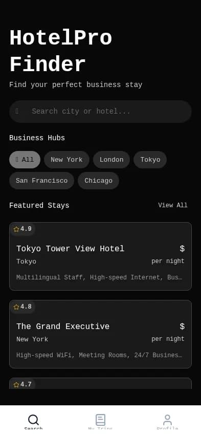 HotelPro Finder