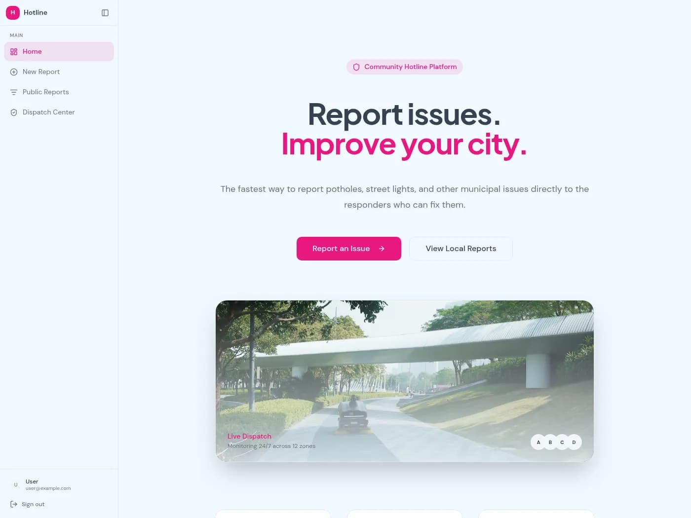 GeorgetownCity Council Reporting App
