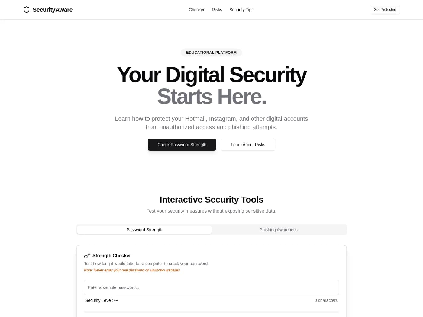Hotmail Account Security Checker