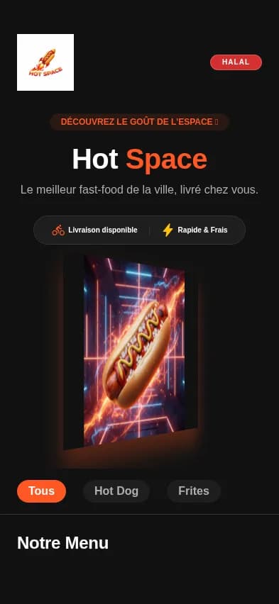 Hot Space Order App