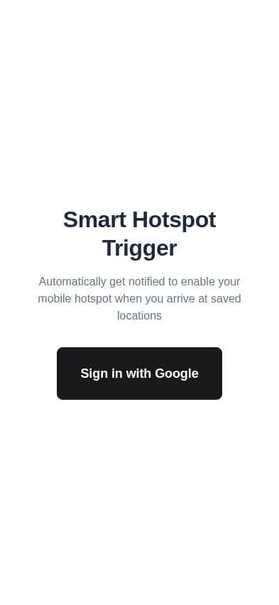 Smart Hotspot Trigger