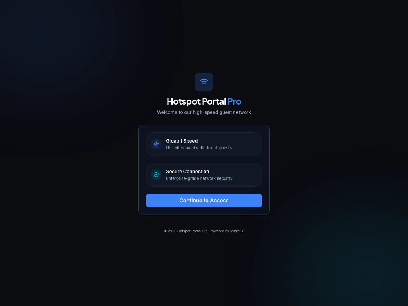 Hotspot Portal Pro