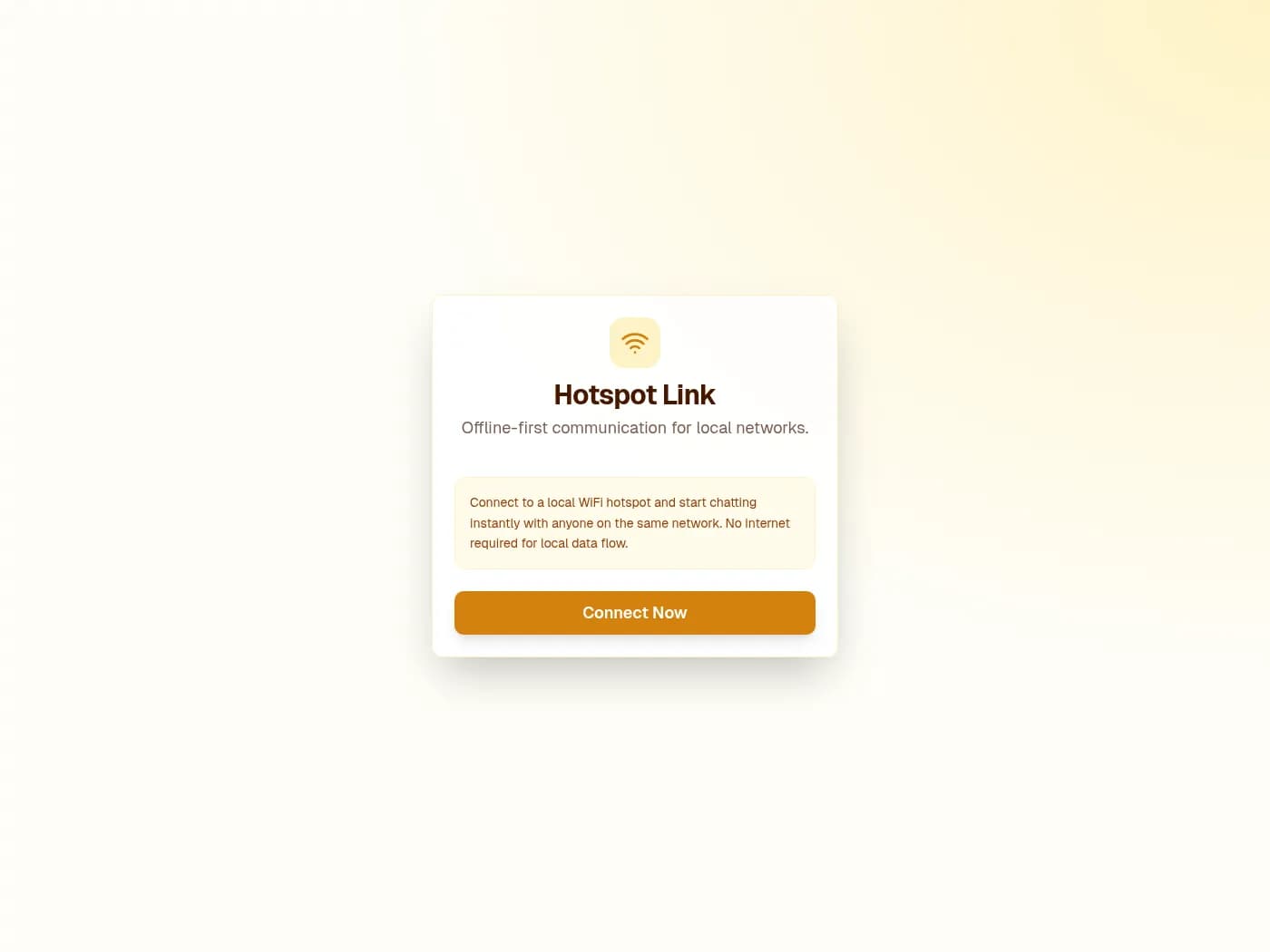 Hotspot Chat Link
