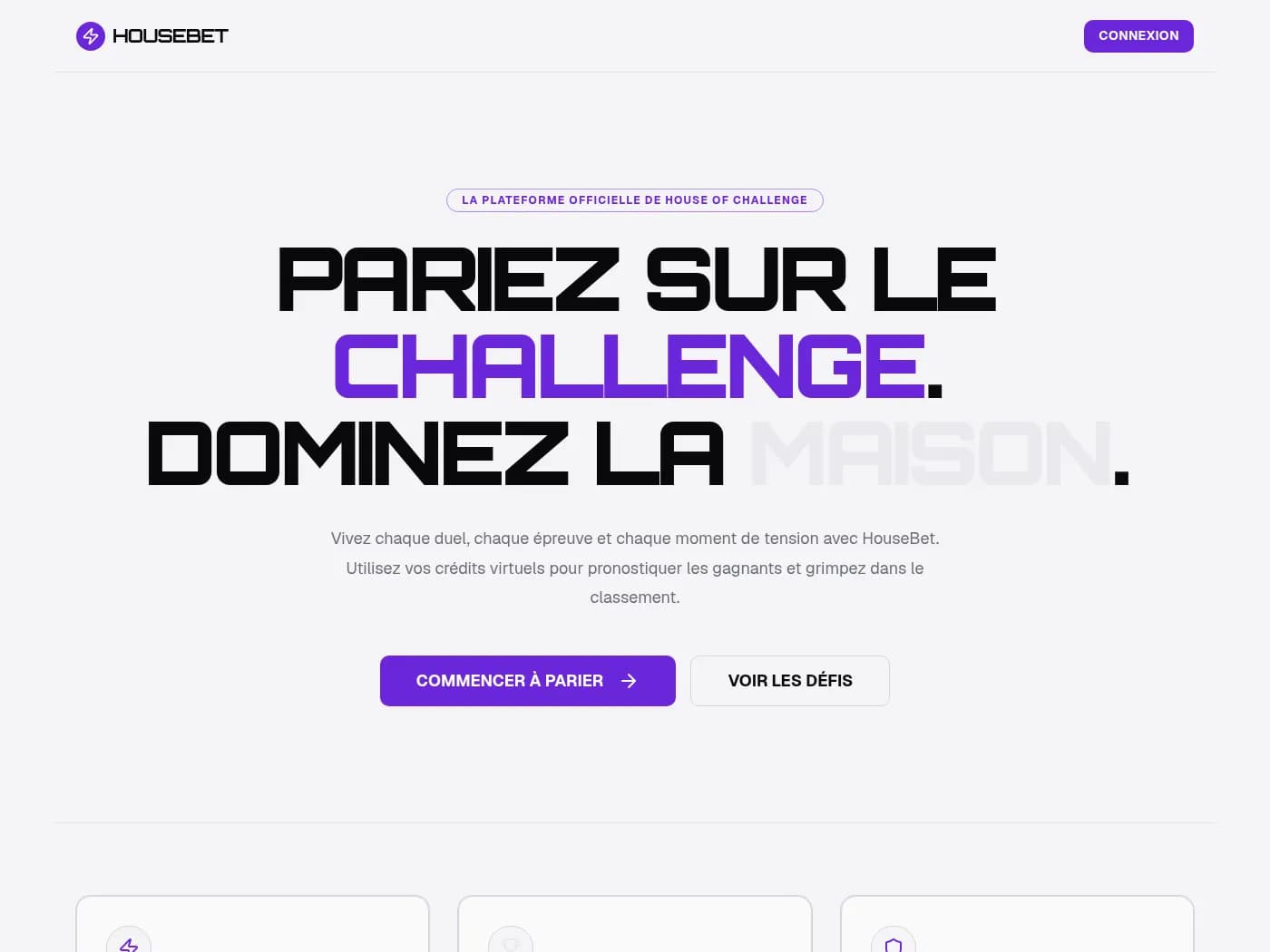 HouseBet Challenge
