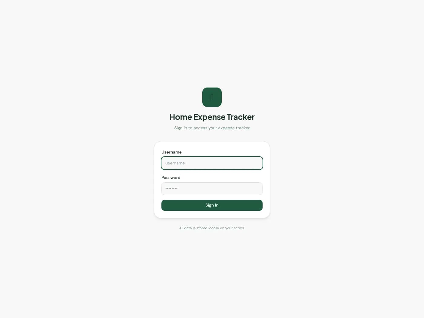 Home Expense Tracker