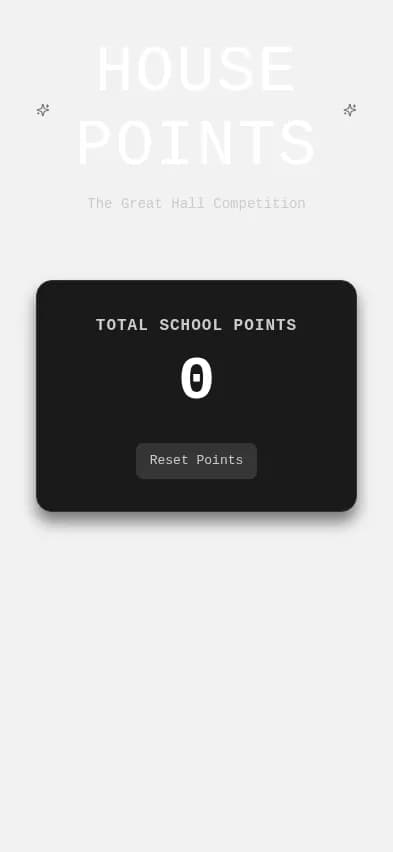 House Points Tracker