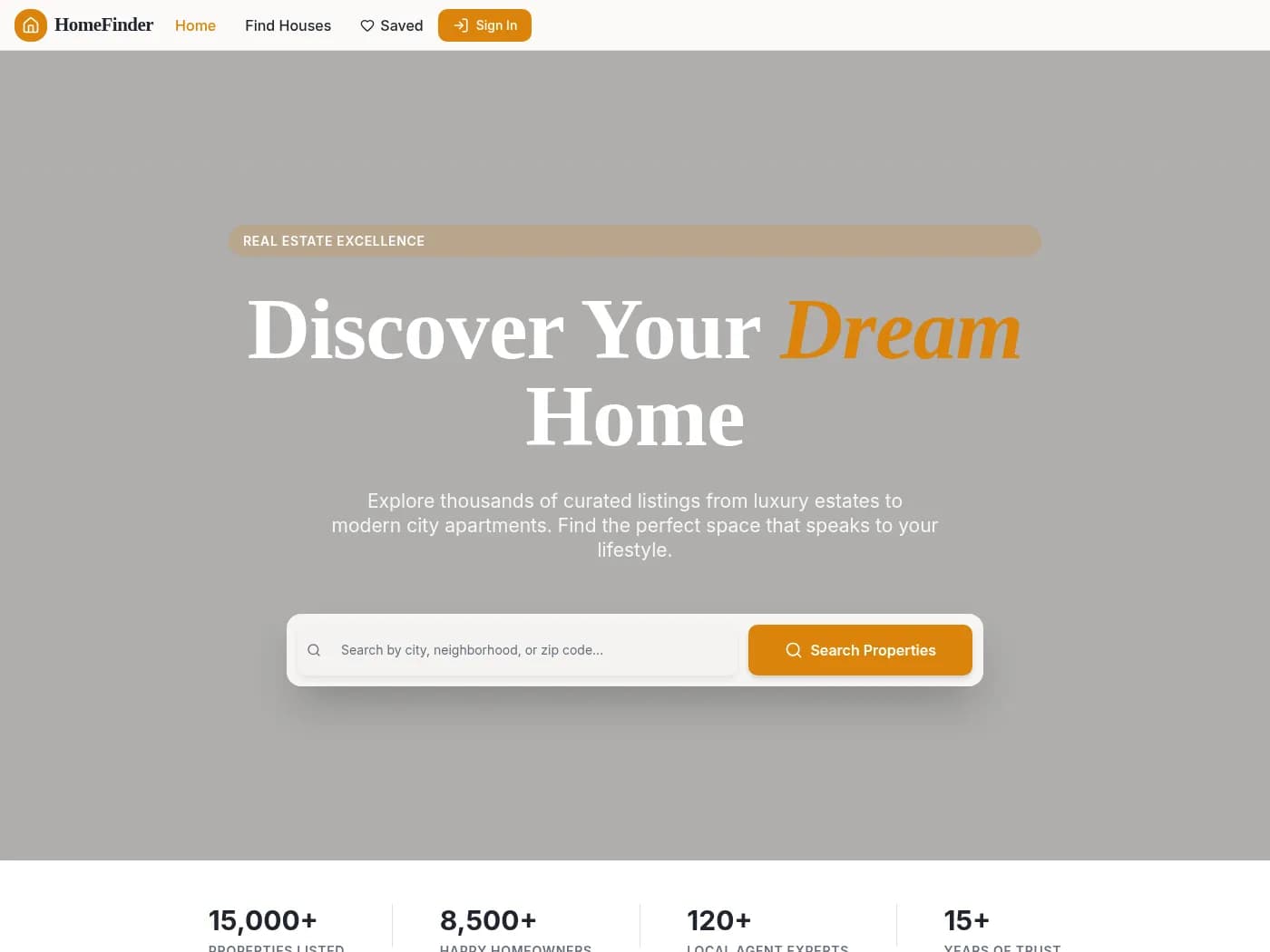 HomeFinder Website
