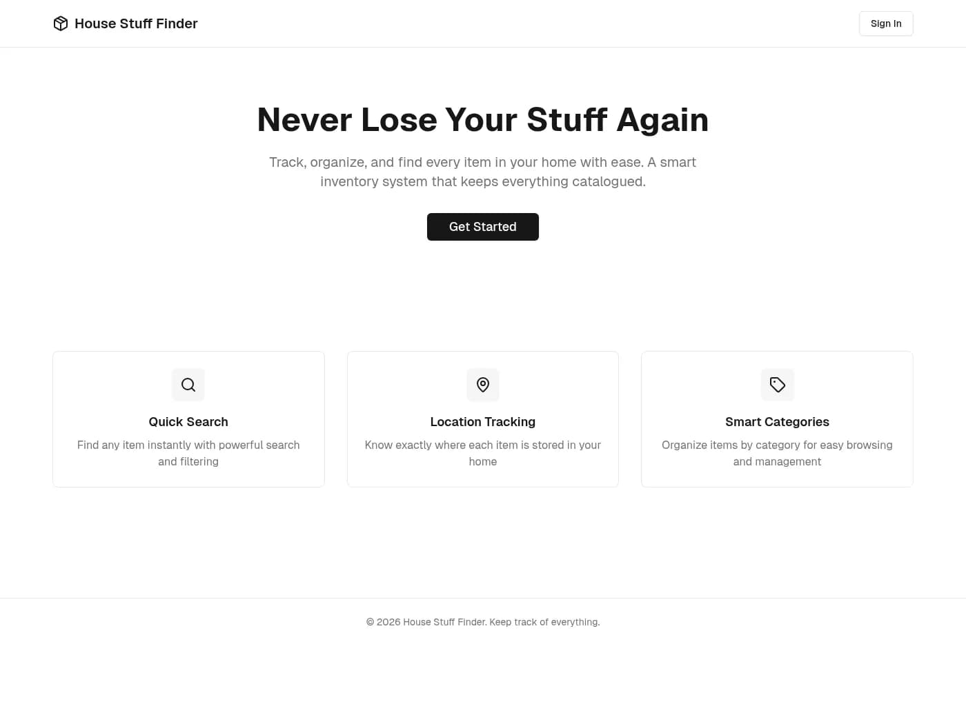 House Stuff Finder