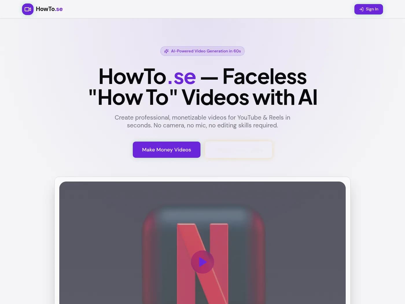 HowTo.se AI Video Maker