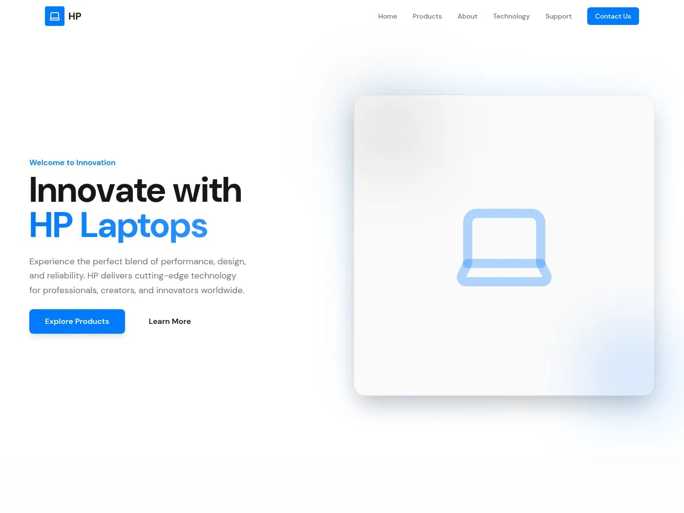 HP Laptop Company Site