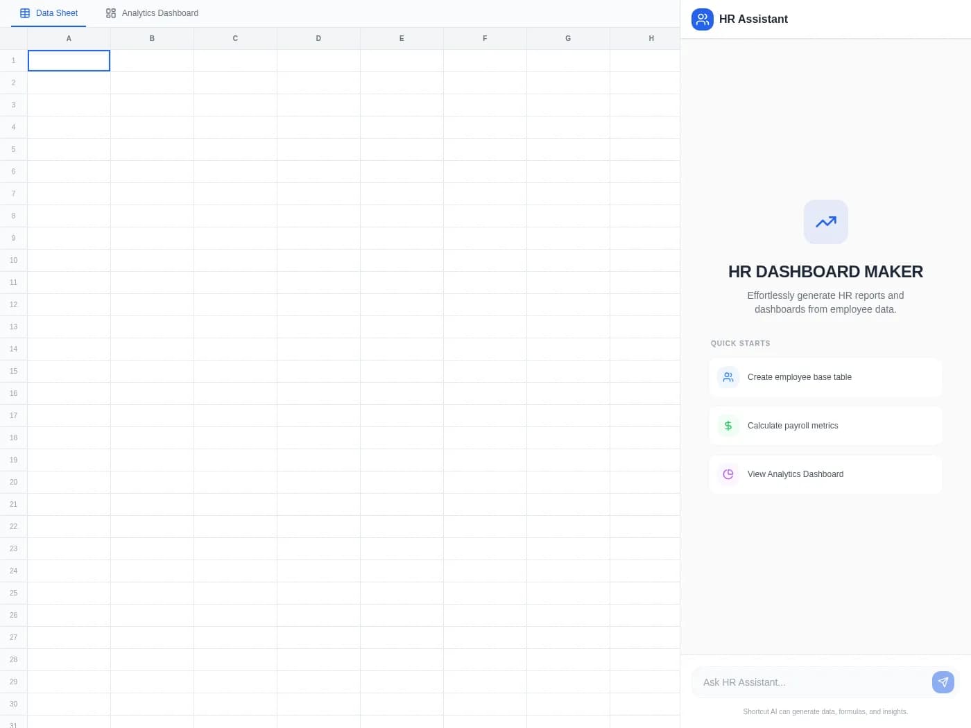 HR Dashboard Maker