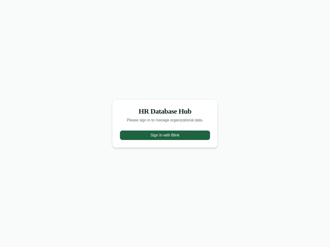HR Database Hub