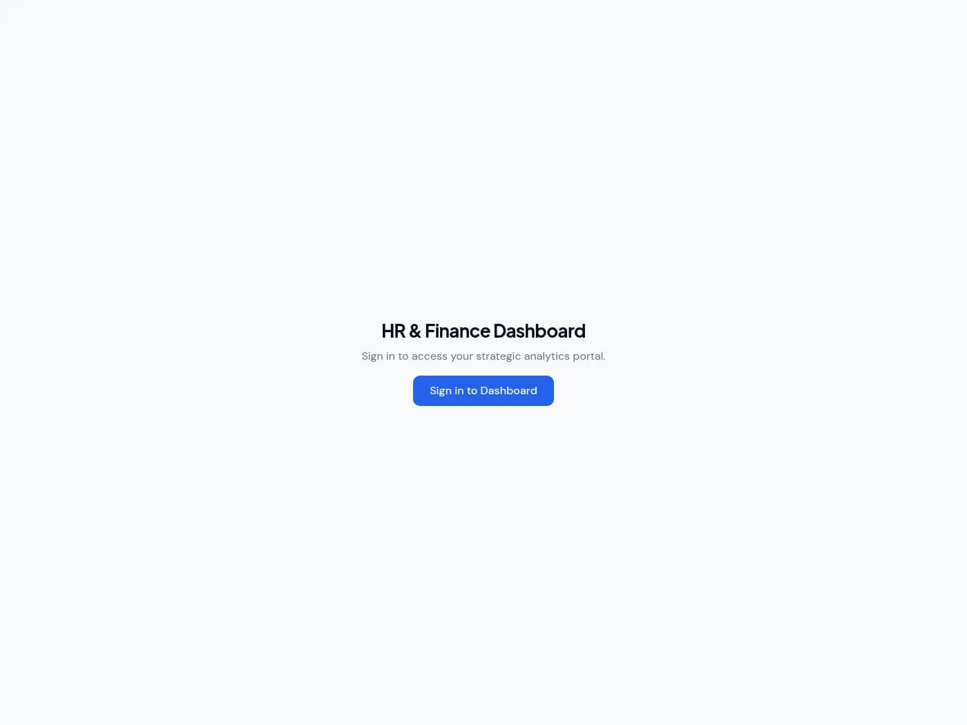 HR & Finance Insight Dashboard