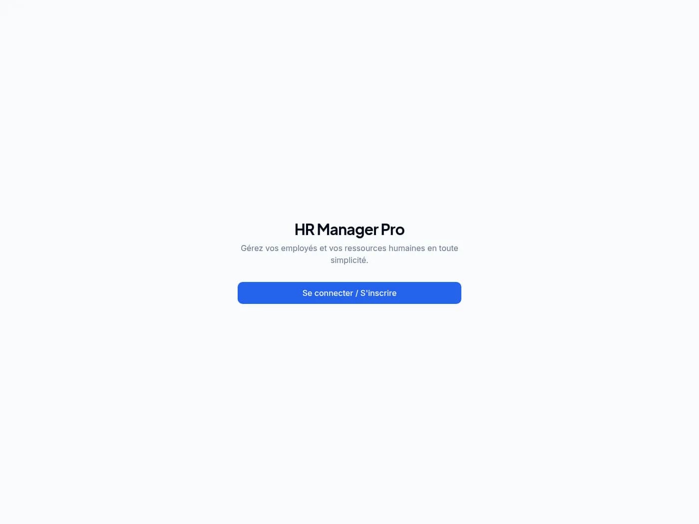 HR Manager Pro