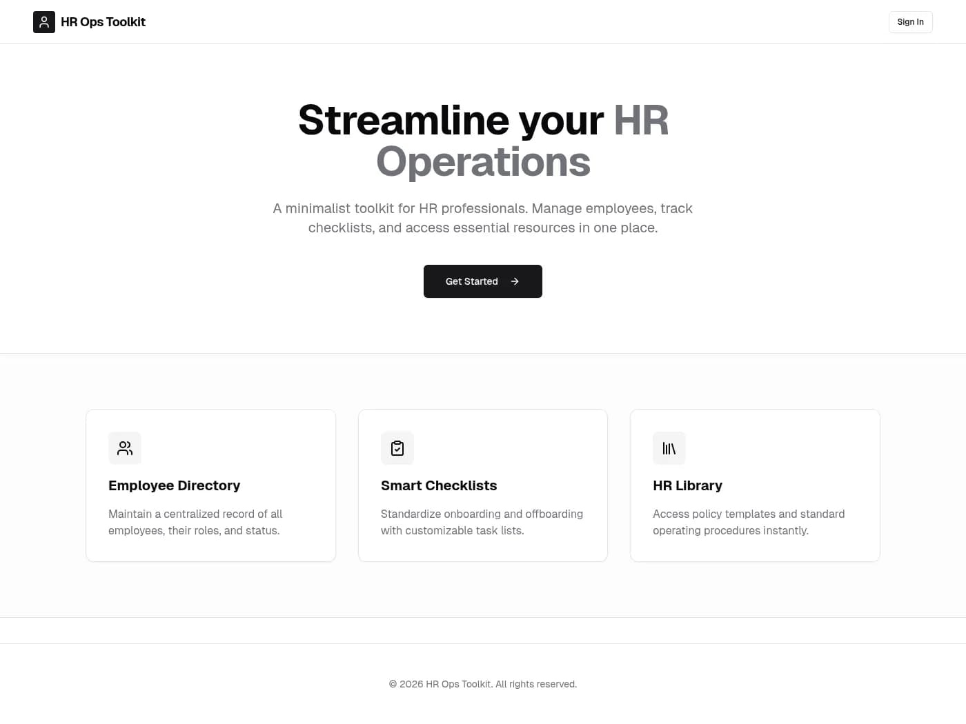 HR Ops Starter Kit