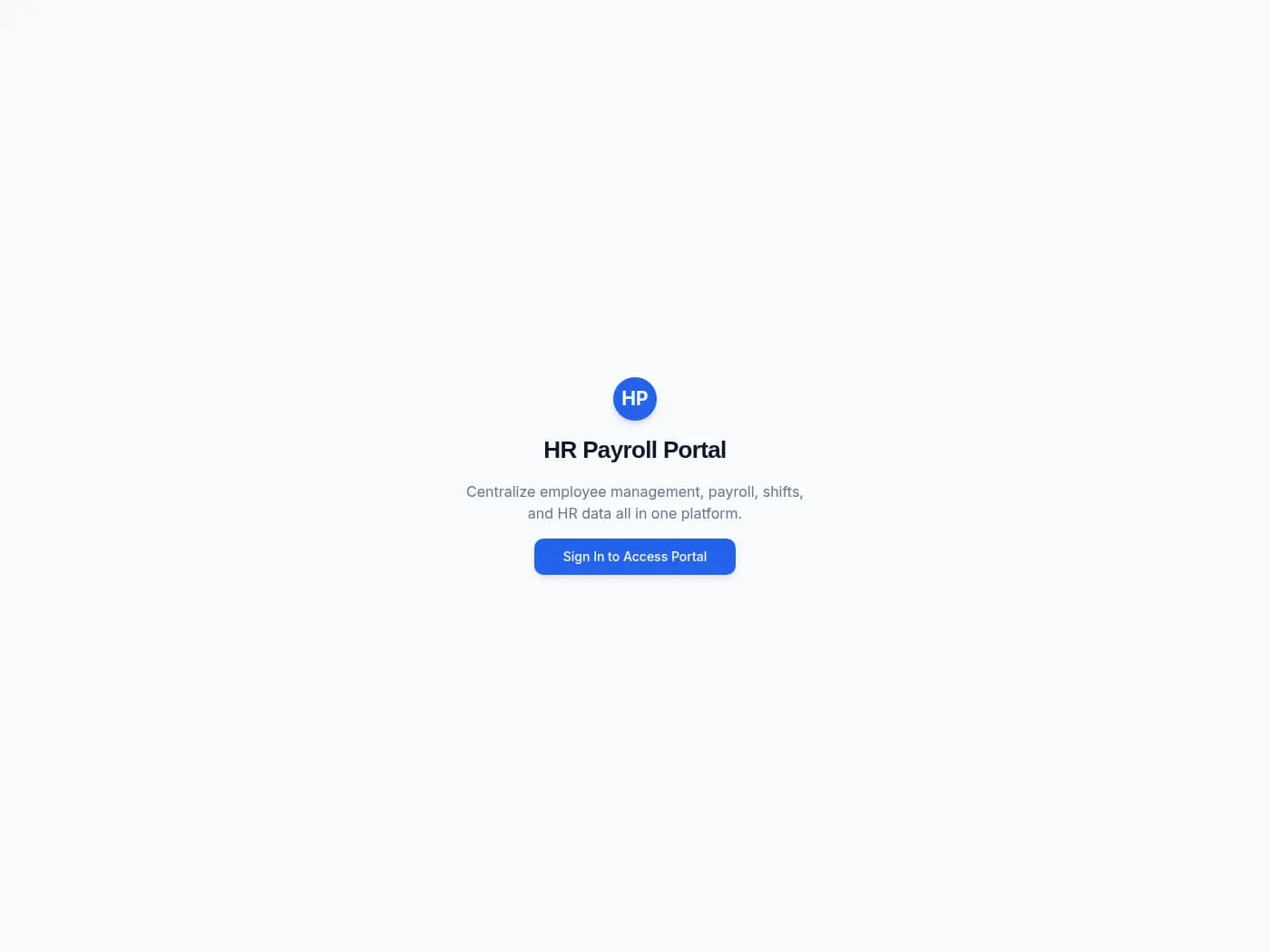 HR Payroll Portal