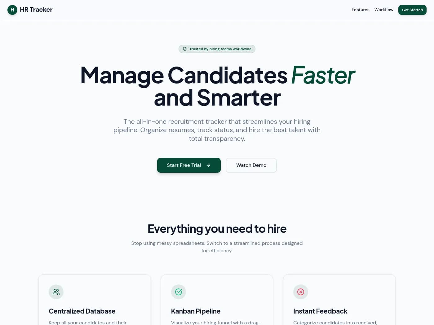 HR Recruitment Tracker