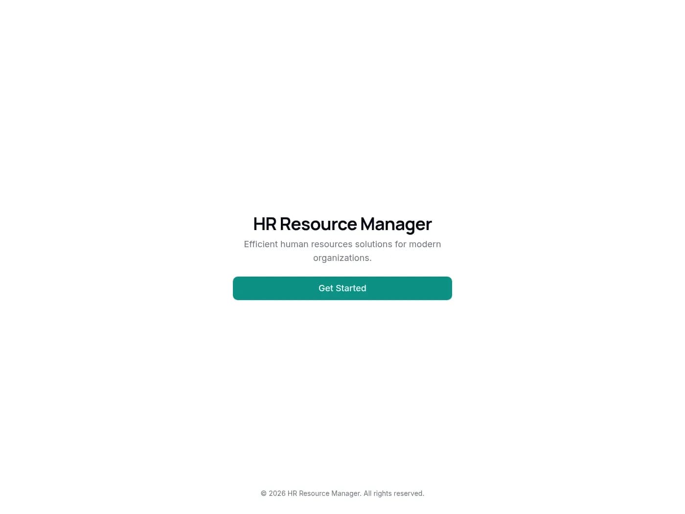 HR Resource Manager