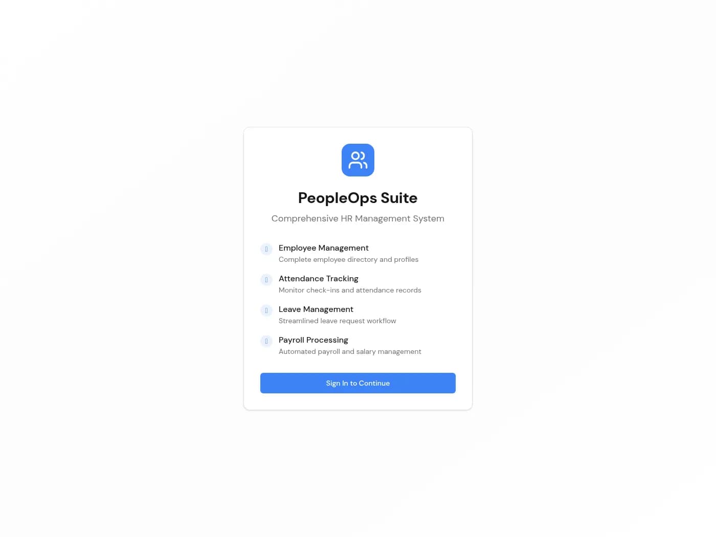 PeopleOps Suite