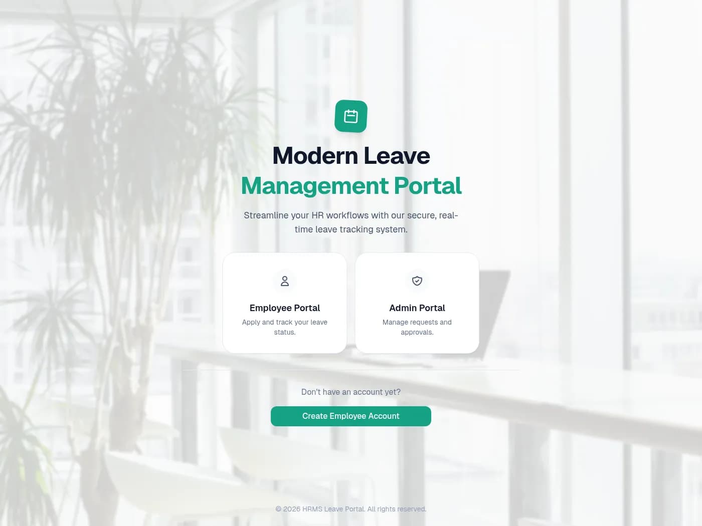 HRMS Leave Portal