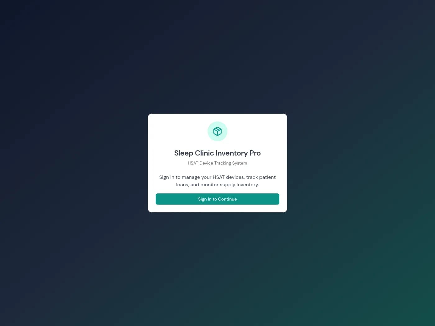 Sleep Clinic Inventory Pro