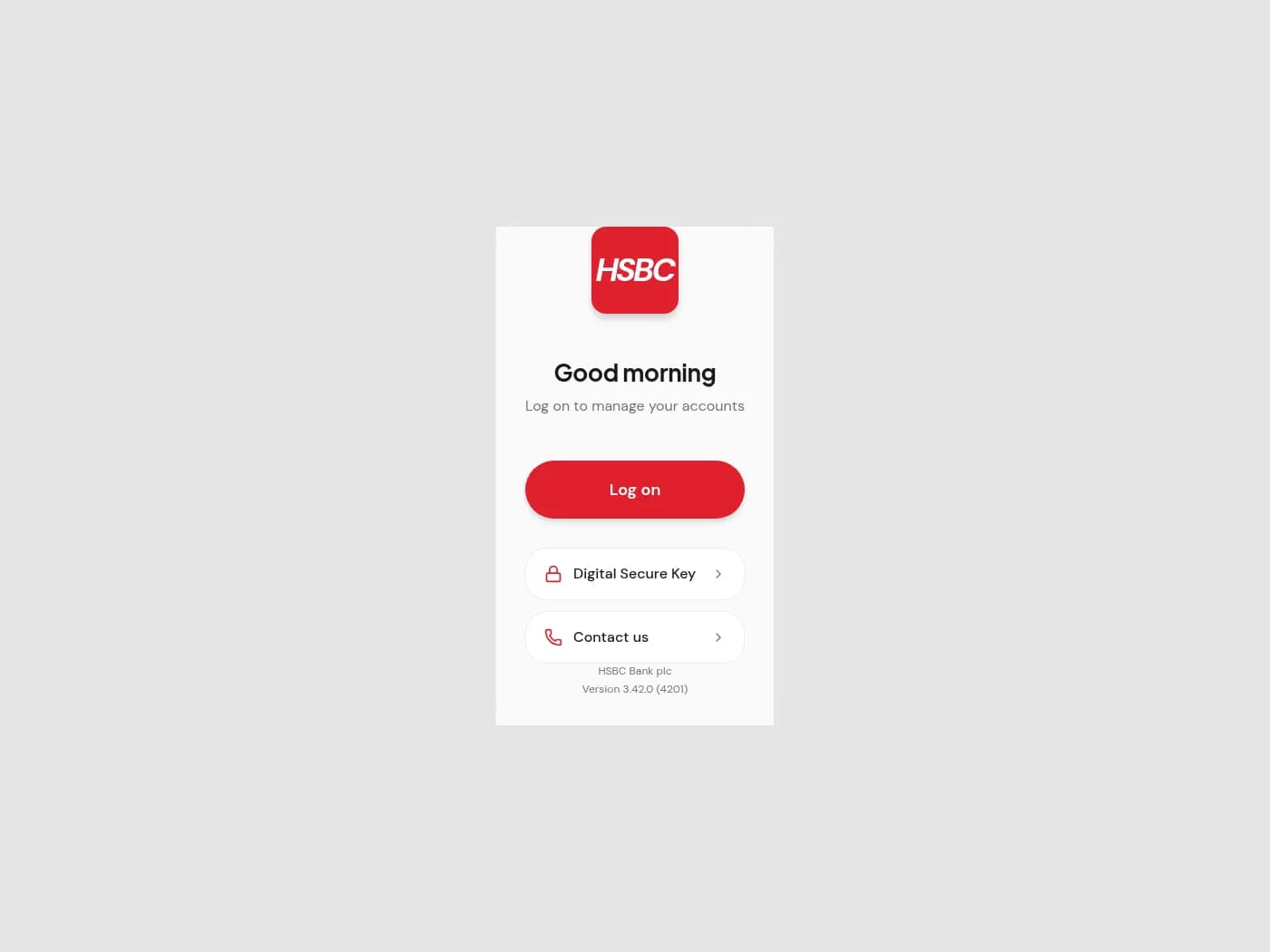 HSBC App Replica