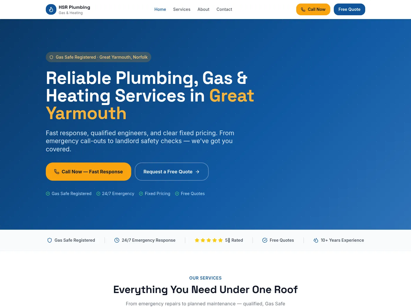 HSR Heating Web Presence