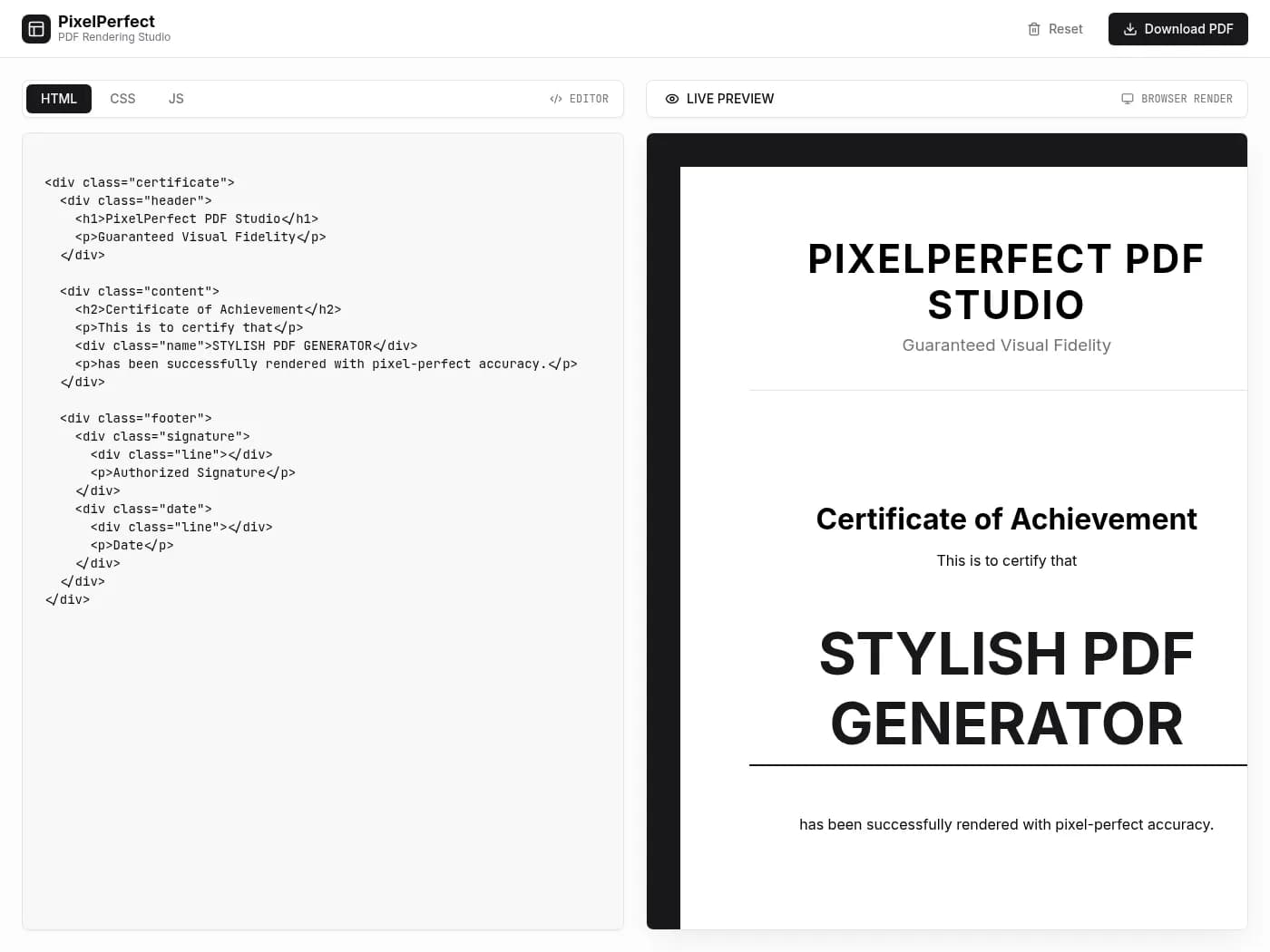 PixelPerfect PDF Studio