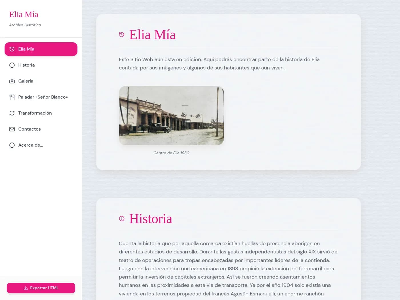 Web Content Exporter
