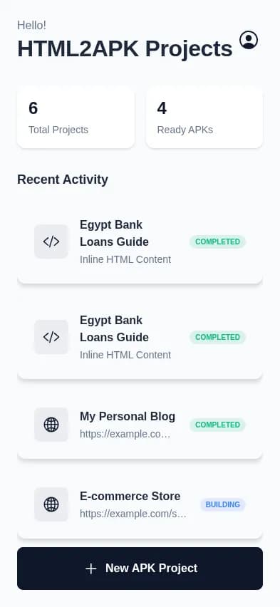 HTML2APK Converter