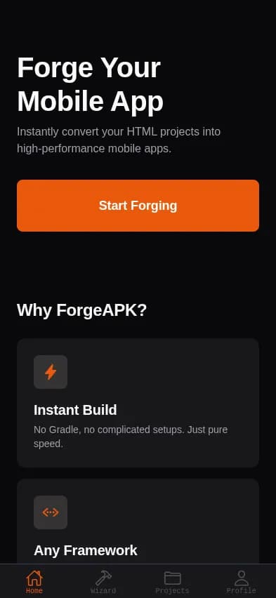 HTML to APK Wizard