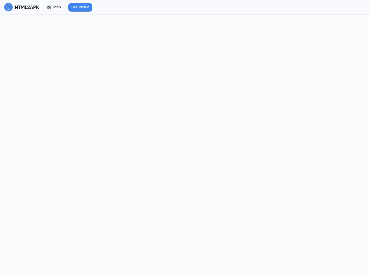 HTML to APK Converter