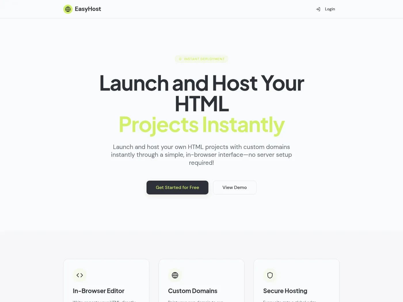 Easy HTML Hosting Browser